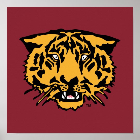 Hampden-Sydney Tiger Logo Poster | Zazzle.com