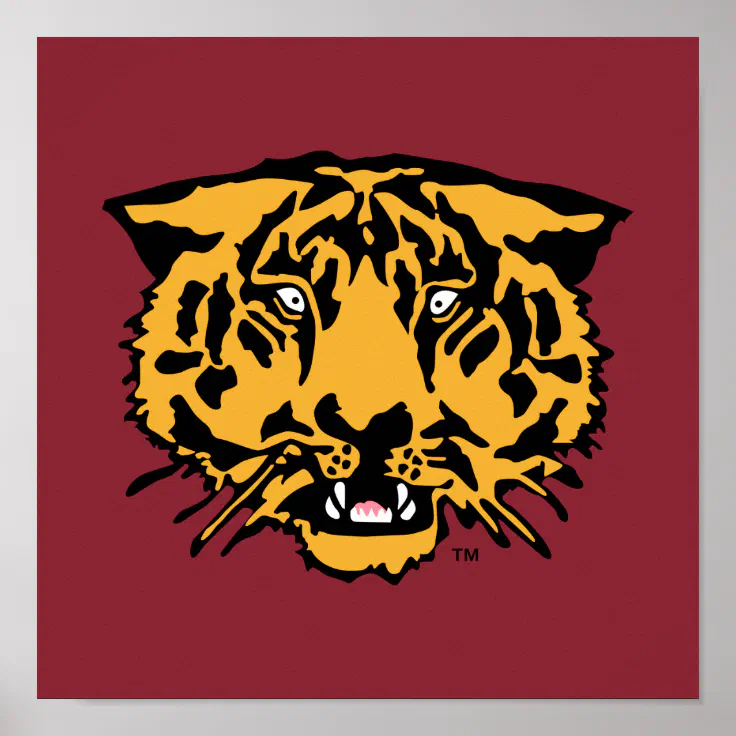Hampden-Sydney Tiger Logo Poster | Zazzle