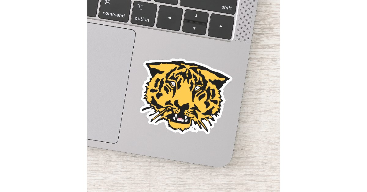 Hampden-Sydney Tiger Logo Sticker | Zazzle
