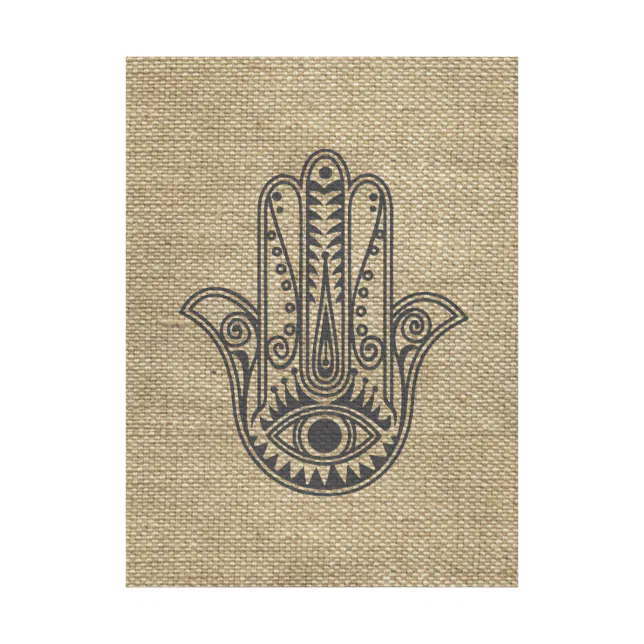 HAMSA Hand of Fatima symbol amulet Canvas Print | Zazzle