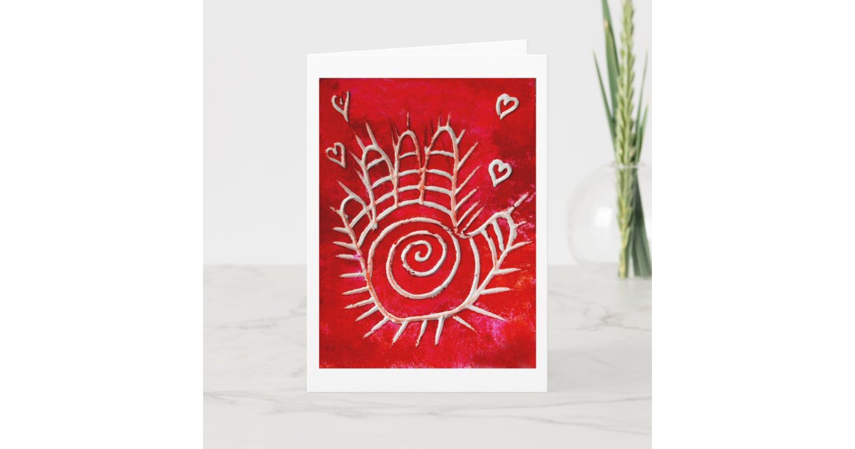 Hamsa / Healing Hand / Hand of Fatima Card | Zazzle