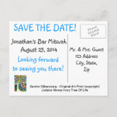 Hamsa Ivory Tree Of Life - Save The Date Announcement Postcard | Zazzle
