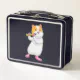 Hamster at Music with Flute Metal Lunch Box | Zazzle