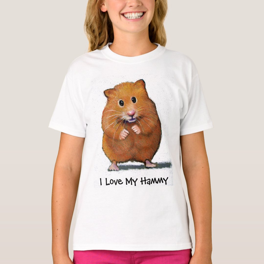 HAMSTER, I Love My Hammy KID'S SHIRT | Zazzle