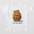 HAMSTER, I Love My Hammy KID'S SHIRT | Zazzle