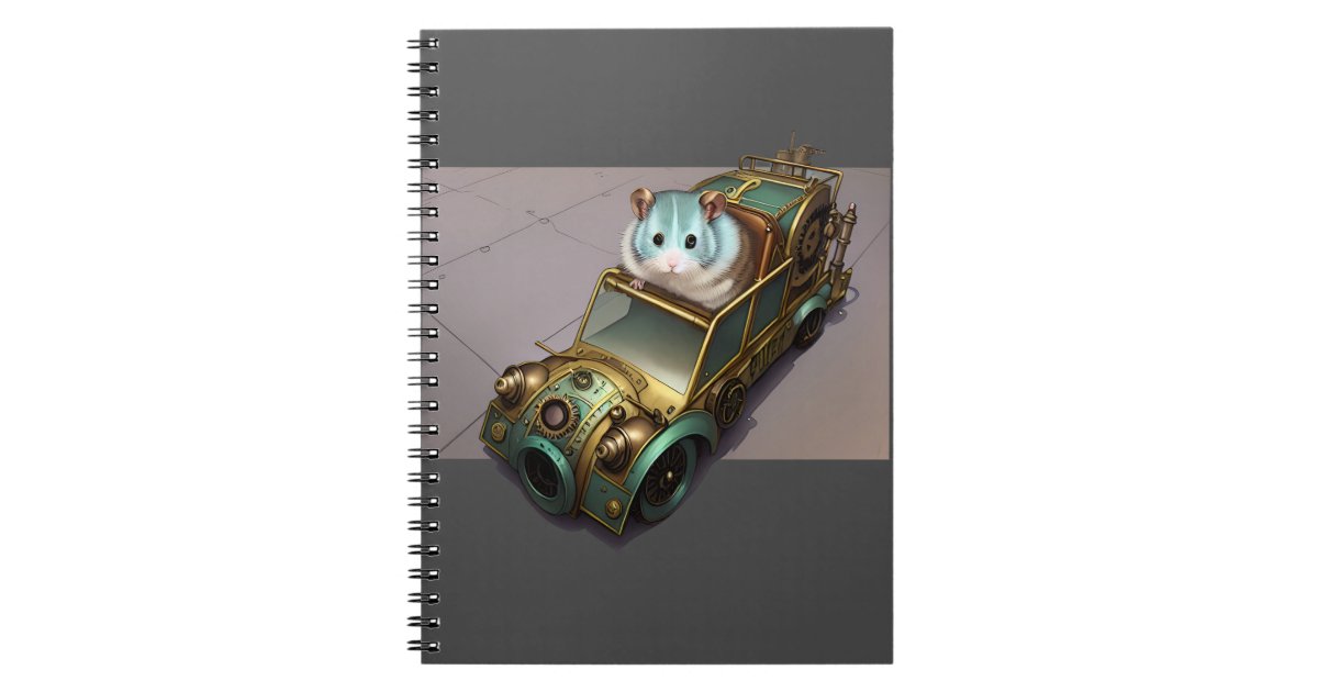 Hamster in the machine #1 notebook | Zazzle