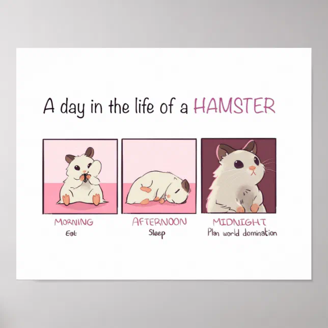 Hamster Life Poster | Zazzle