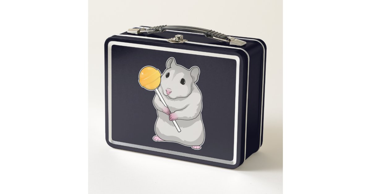 Hamster Lollipop Metal Lunch Box | Zazzle