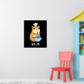 Hamstir Funny Hamster Pun Dark BG Poster | Zazzle