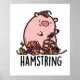 Hamstring Funny Pig Pun Poster | Zazzle