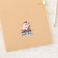 Hamstring Funny Pig Pun Sticker | Zazzle