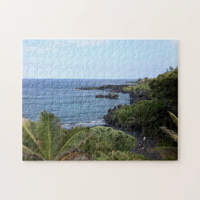 Hana Highway Beach, Maui, Hawaii Jigsaw Puzzle | Zazzle