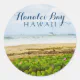 Hanalei Bay Kauai Hawaii Beach & Boats Classic Round Sticker | Zazzle