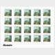 Hanalei Kauai Hawaii Bay Mountains Green Square Sticker | Zazzle