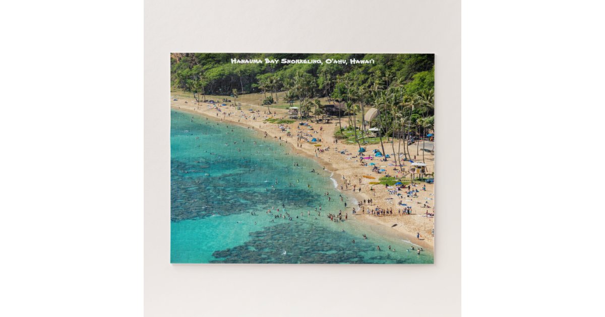 Hanauma Bay Snorkeling, Oahu Jigsaw Puzzle | Zazzle