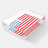 Hand Drawn American Flag | Personalized Patriotic Paperweight | Zazzle