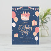 Hand drawn birthday party invitation | Zazzle