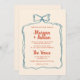 Hand Drawn Bow Frame Wedding Invitation | Zazzle