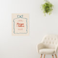 Hand Drawn Bow Frame Wedding Welcome Sign | Zazzle