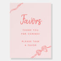 Hand Drawn Bow Girl Baby Shower Welcome Sign | Zazzle