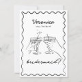 Hand Drawn Doodle Bridesmaid Proposal Card | Zazzle