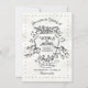 Hand Drawn Doodle Cherub Cupid Crest Wedding Invitation | Zazzle