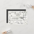 Hand drawn doodle Skeleton RSVP response cards | Zazzle