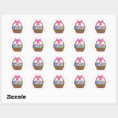Hand drawn Easter Basket Sticker | Zazzle