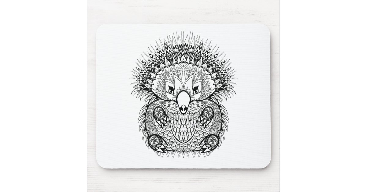 Hand Drawn Echidna Doodle Mouse Pad | Zazzle