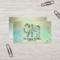 Hand Drawn Elephant Gold Pattern Buddha Business Card | Zazzle