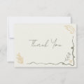 Hand Drawn Floral Scribble Frame Bridal Shower Thank You Card | Zazzle