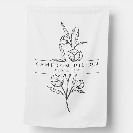 Hand Drawn Florist Flower Shop Business Sign | Zazzle
