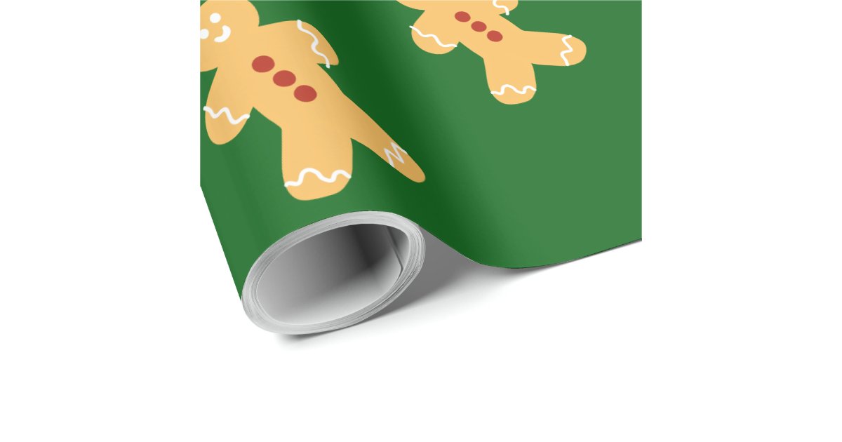 Hand-Drawn Gingerbread Wrapping Paper | Zazzle