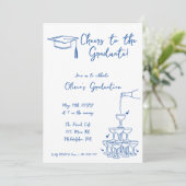 Hand drawn Graduation Invitation and announcement | Zazzle