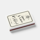 Hand Drawn Handwritten funky retro wedding Matchboxes | Zazzle