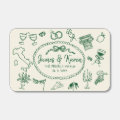 Hand Drawn Handwritten Italian mediterrane wedding Matchboxes | Zazzle