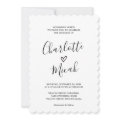 Hand Drawn Heart The Wedding Of Invitation | Zazzle
