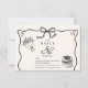 Hand Drawn Illustrated Black & White Graduation RSVP Card | Zazzle