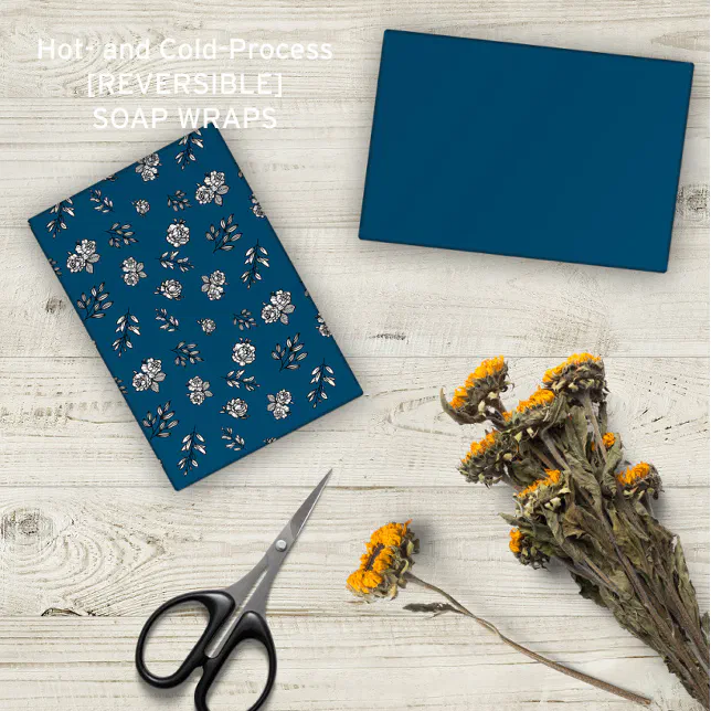 Hand-Drawn Leaves and Roses Soap Wraps | Zazzle