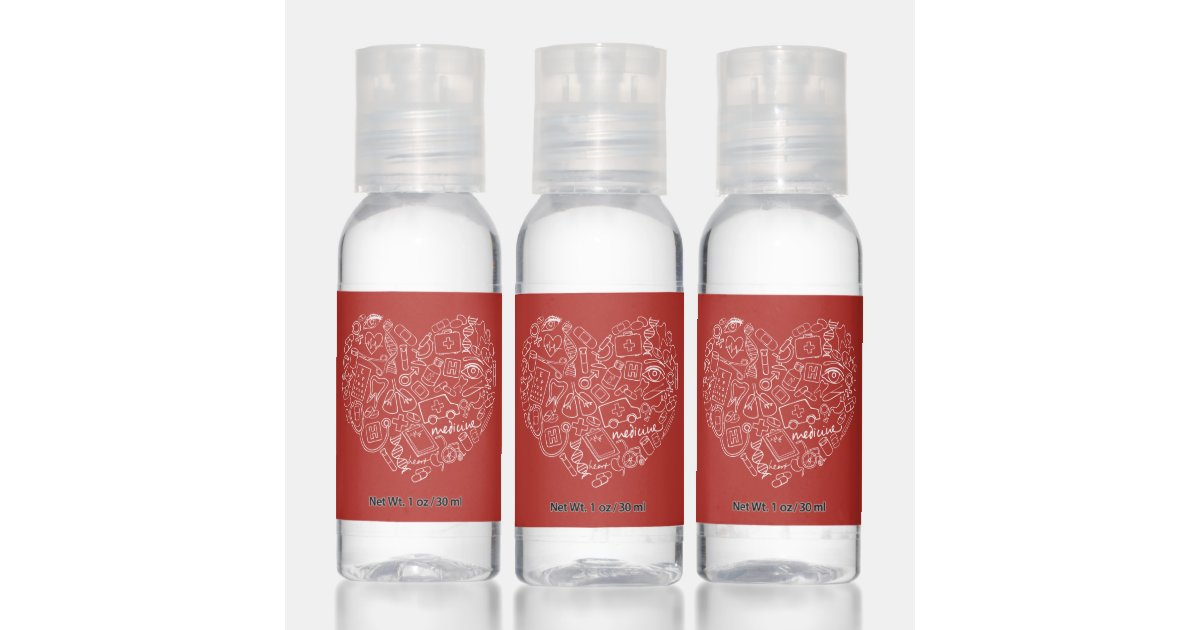 Hand Drawn Medial Doodle Logo 2 Hand Sanitizer | Zazzle