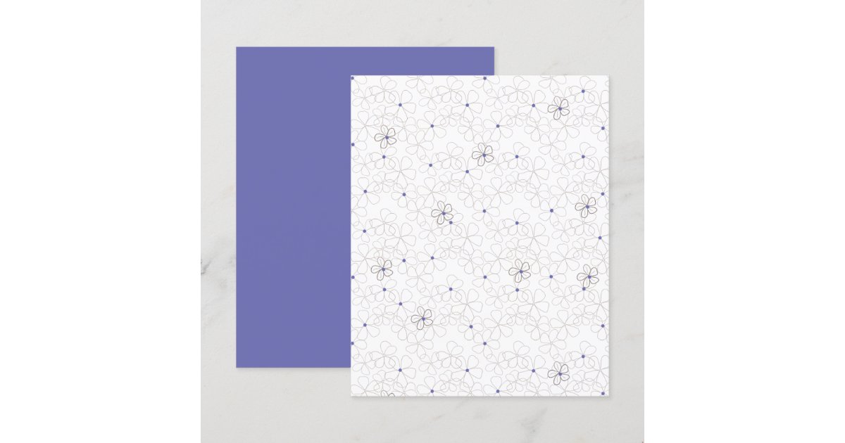 Hand-drawn Periwinkle Flowers Scrapbook Paper | Zazzle