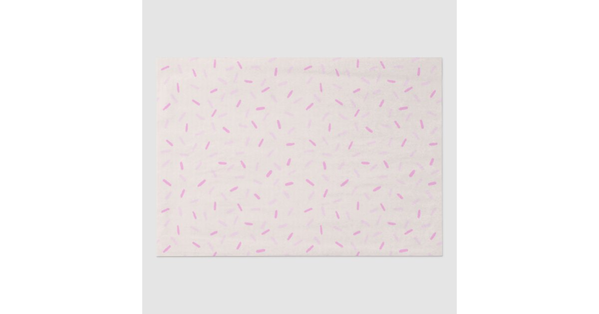 Hand Drawn Pink Sprinkles Tissue Paper | Zazzle