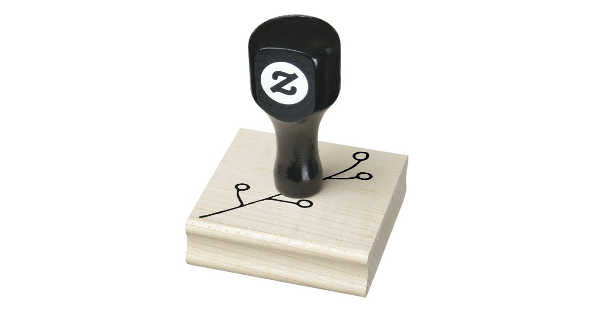 Hand drawn pinna rubber stamp | Zazzle