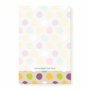 Hand-drawn polka dot pattern fabric | Zazzle