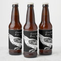 Hand-Drawn, Raven Beer Bottle Label | Zazzle