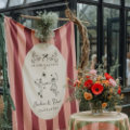 Hand Drawn Scribble Wedding Welcome Sign Tapestry | Zazzle