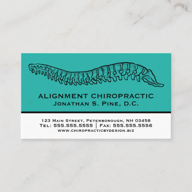 Hand Drawn Spine Chiropractor Appointment Cards | Zazzle