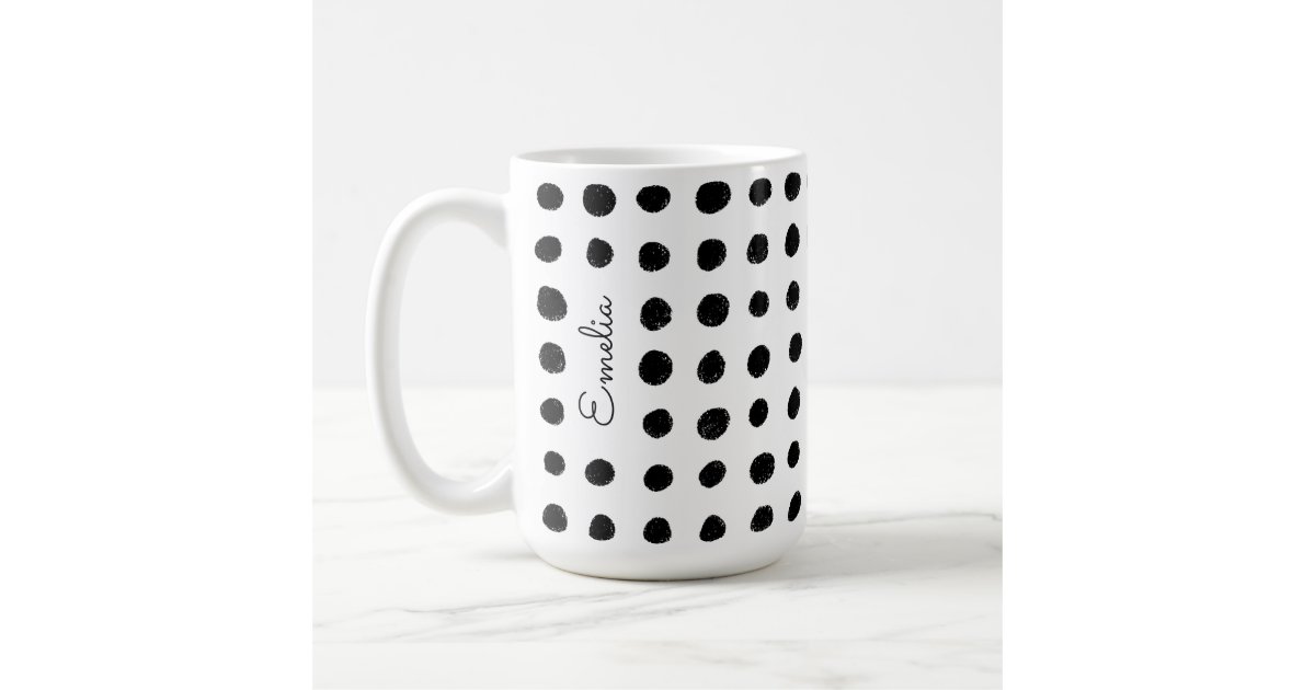 Hand Drawn Spots Personalized Mug | Zazzle