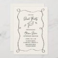 Hand Drawn Squiggle Frame Graduation Invitation | Zazzle