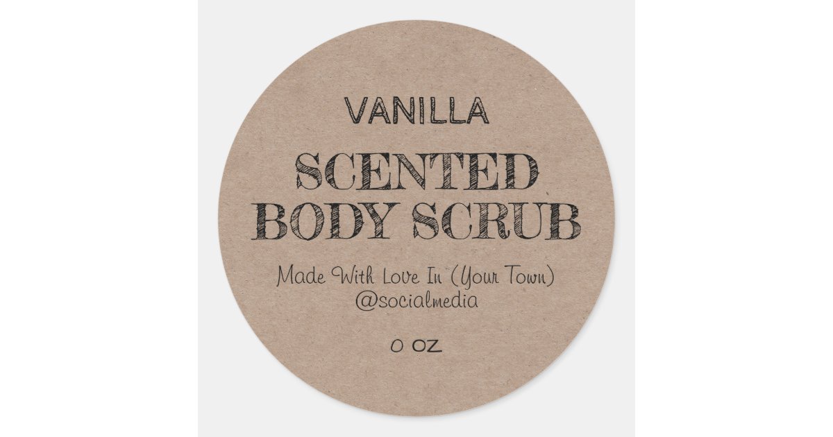 Hand Drawn Style Product Labels | Zazzle